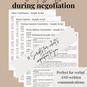 Negotiation Workbook | Scripts and Skills | Steps to Success ...