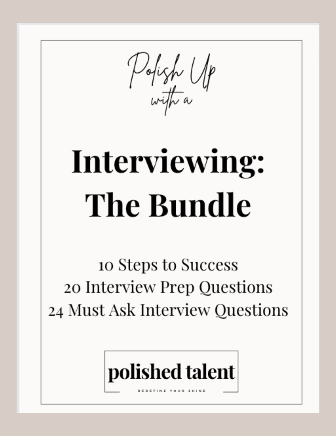 Interview Guide Bundle | Interview Steps to Success | Must Ask ...