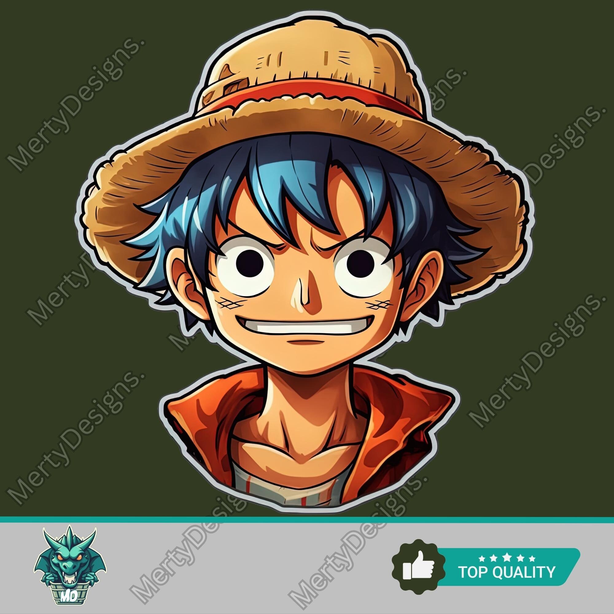 One Piece Anime Printable Art Set Digital Download PNG & PDF - Etsy