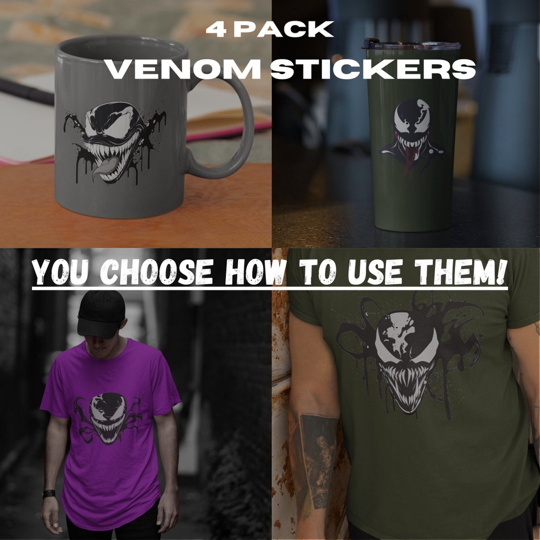 Venom Stickers 4 Pack Decal Laptop Sticker Die Cut Vinyl Instant ...