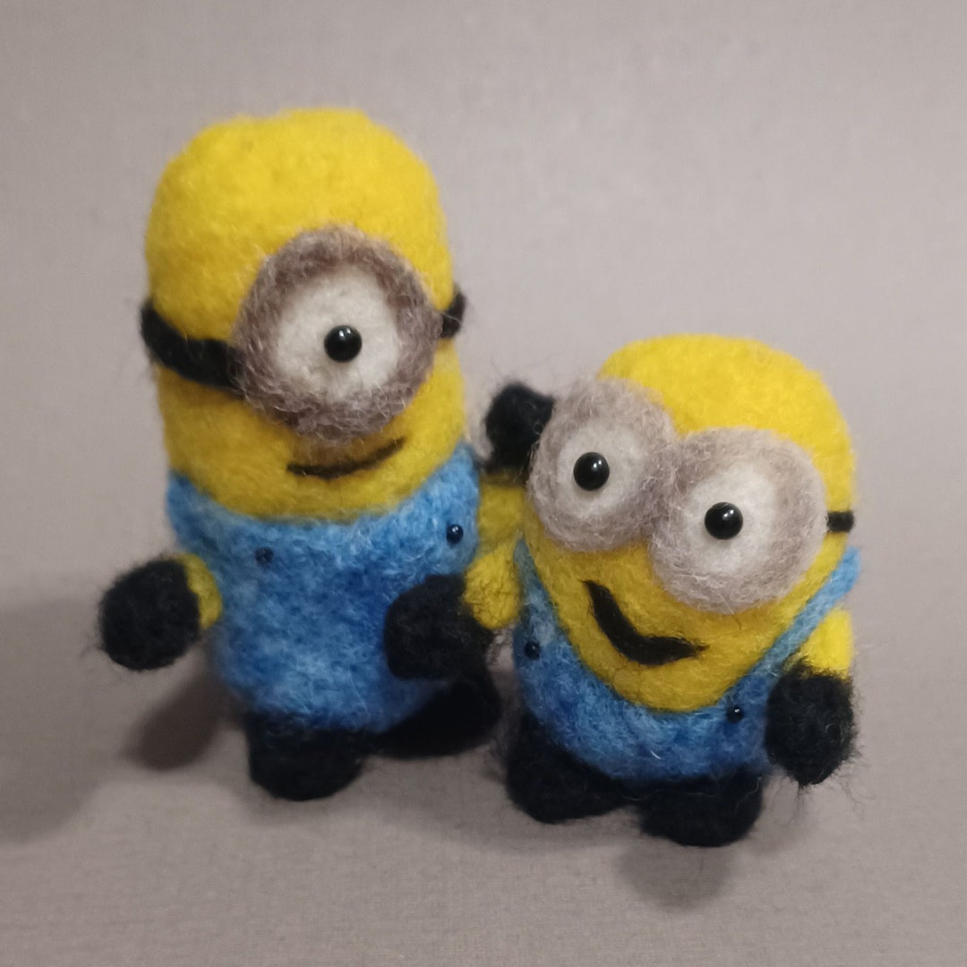 Needle Felted Minions. Despicable Me Heroes. Price Includes Both. Free ...
