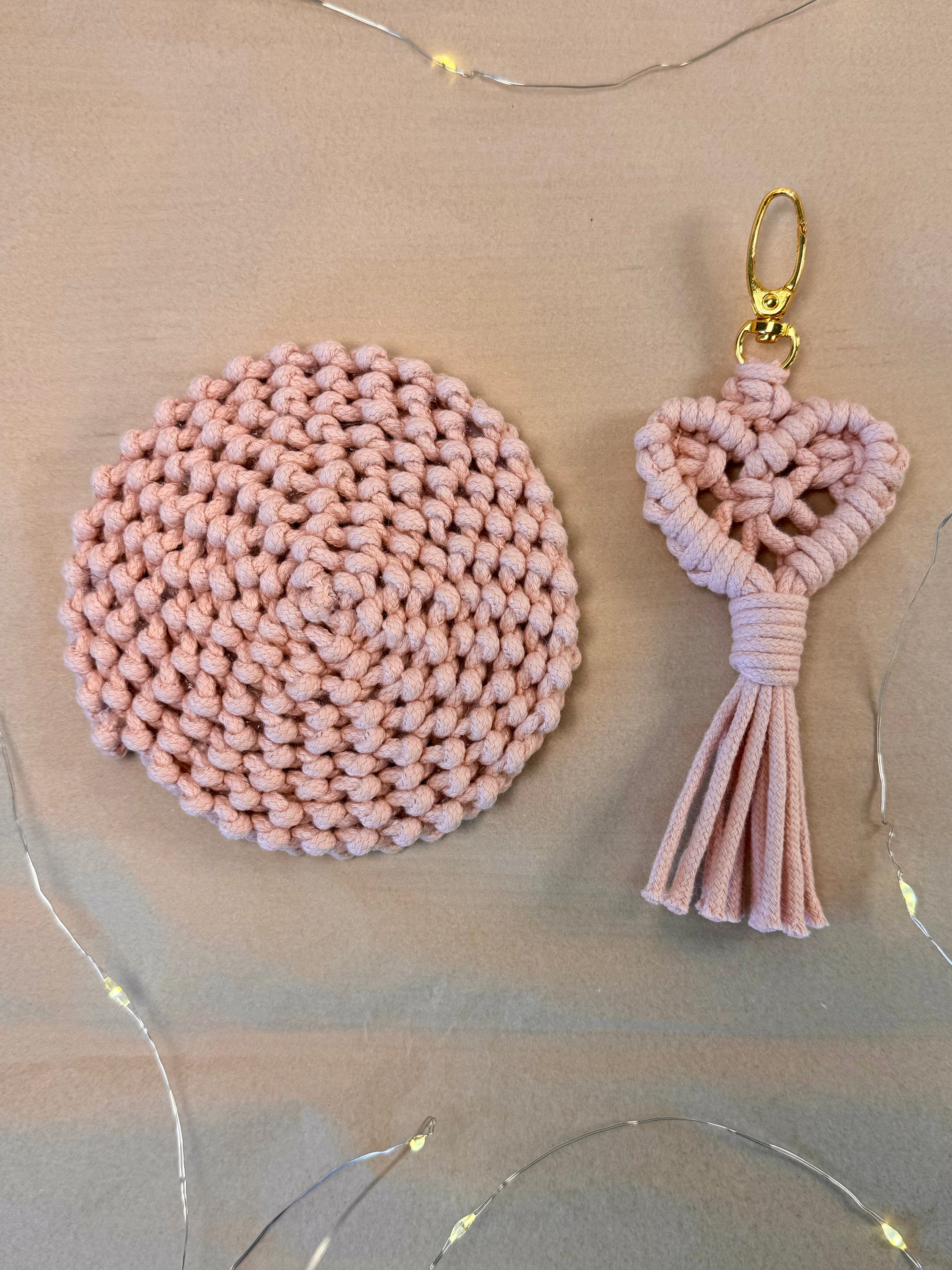 Galentine's Day Gift Box Macrame Gift Set Gifts for Her Macrame Coaster ...