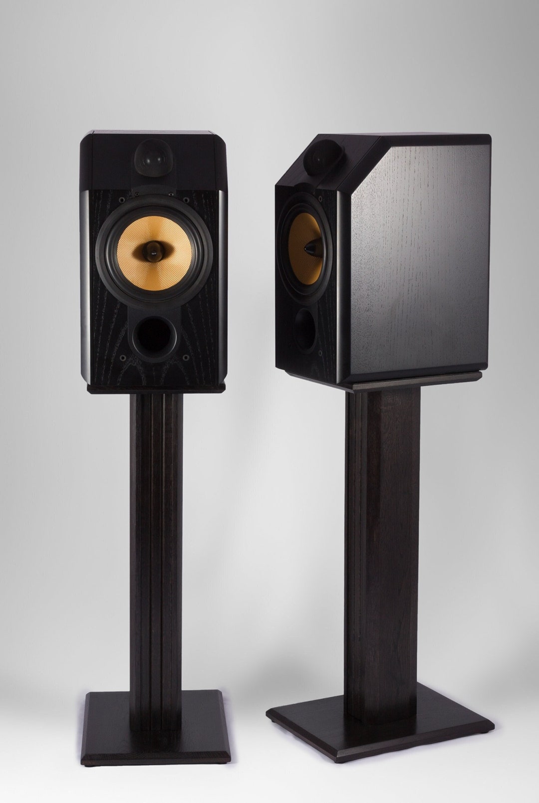 Solid Oak Speaker Stands Made In England From Hardwood Etsy Uk
