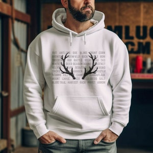 Deer Hunting Hoodie Dad Hunter Gift for Deer Hunter Whitetail Hoodie ...
