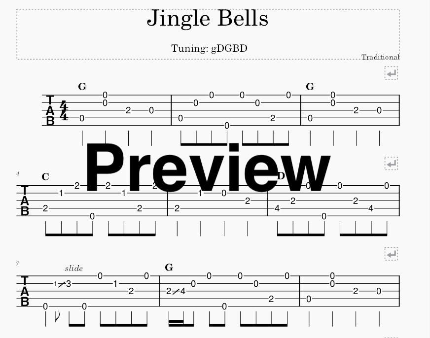 Jingle Bells Banjo TAB - CHRISTMAS Banjo** - Etsy