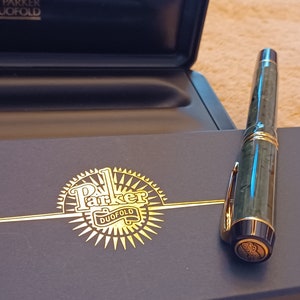Parker Duofold Jade Centennial Fountain Pen 18 Kt F Nib - Etsy