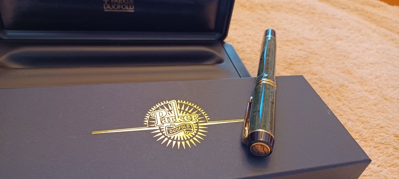 Parker Duofold Jade Centennial Fountain Pen 18 Kt F Nib - Etsy