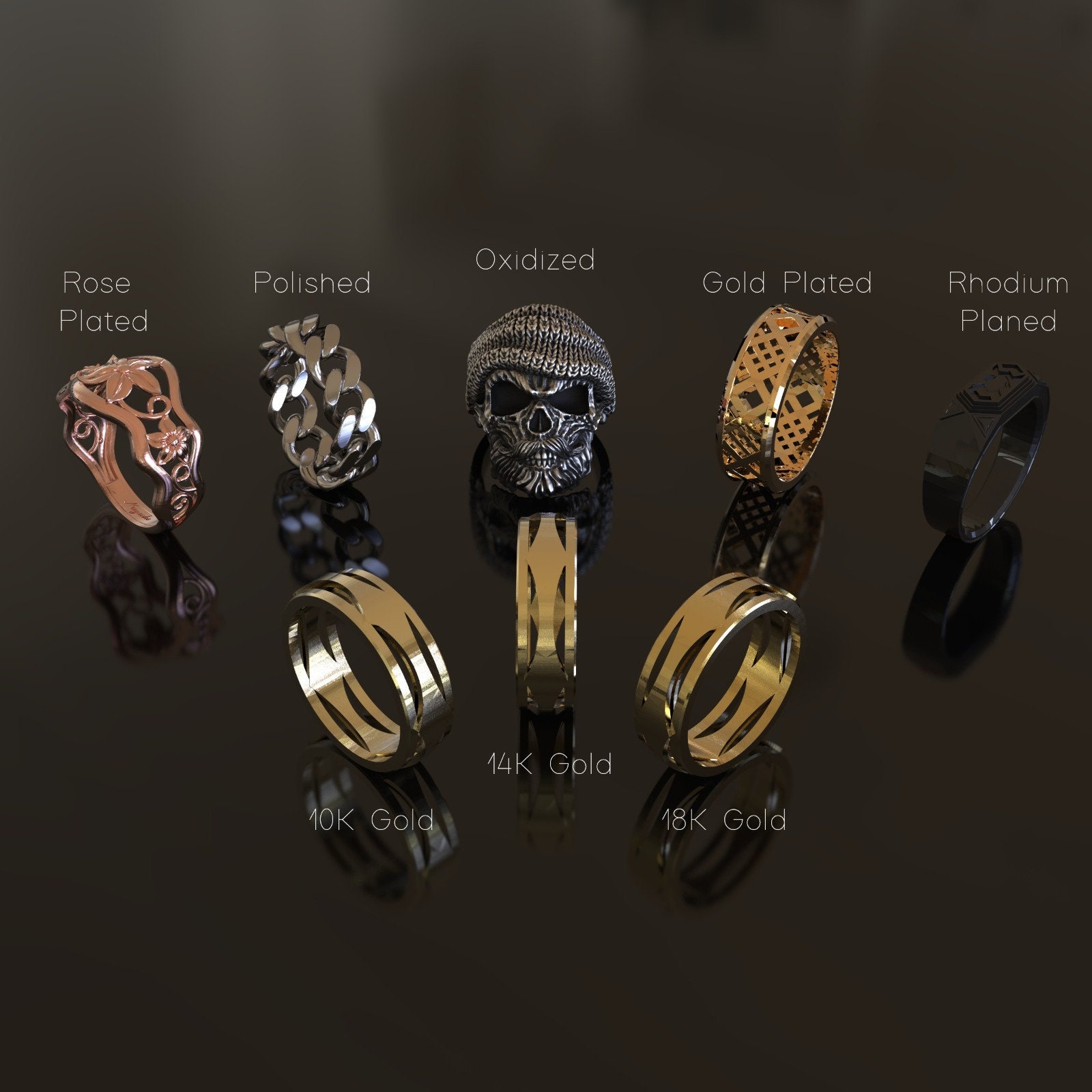 Skull and Axes Handmade Signet Ring for Men, Sterling Silver Skull ...