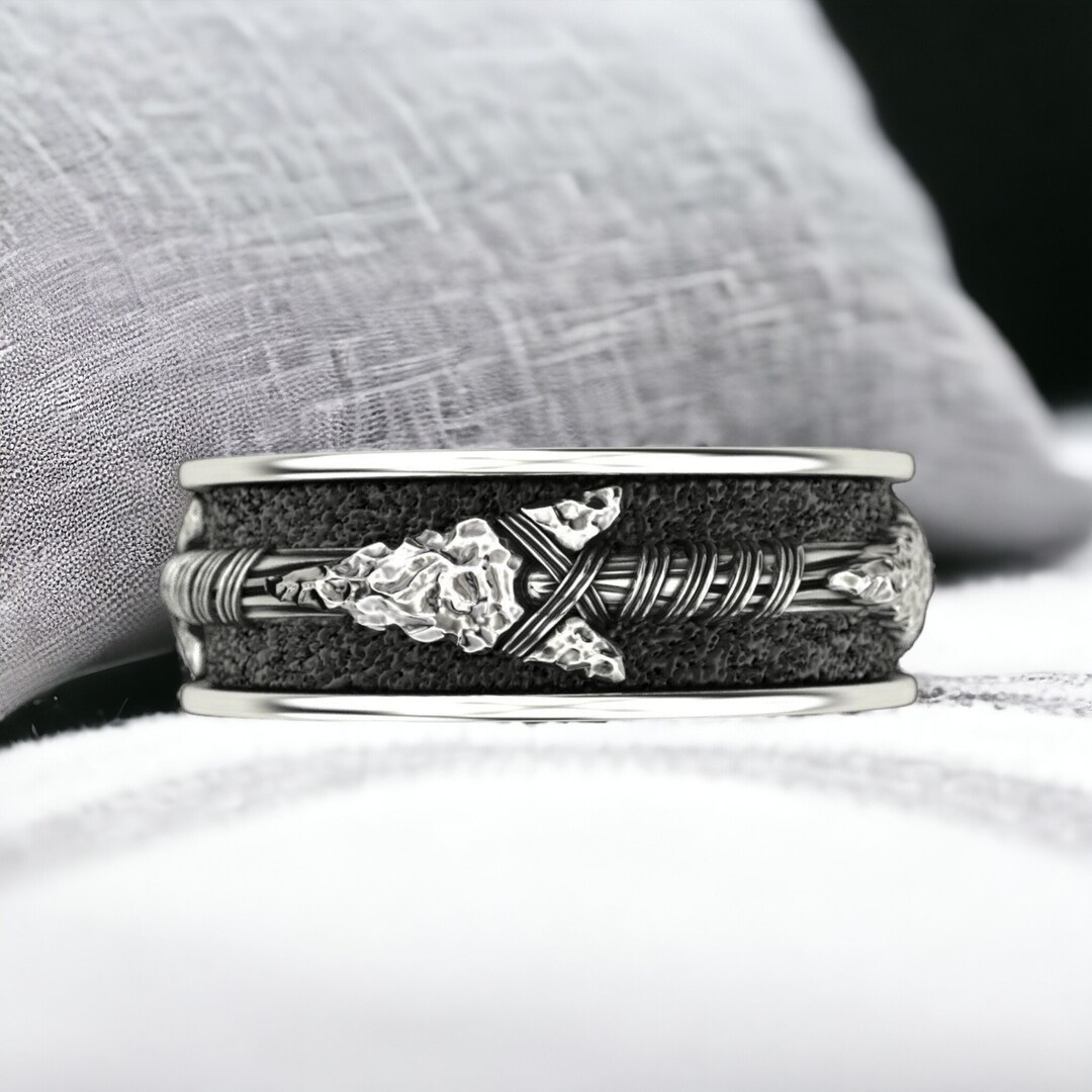 Spear Ring 925 Sterling Silver, Bold and Unique Design for Men and ...