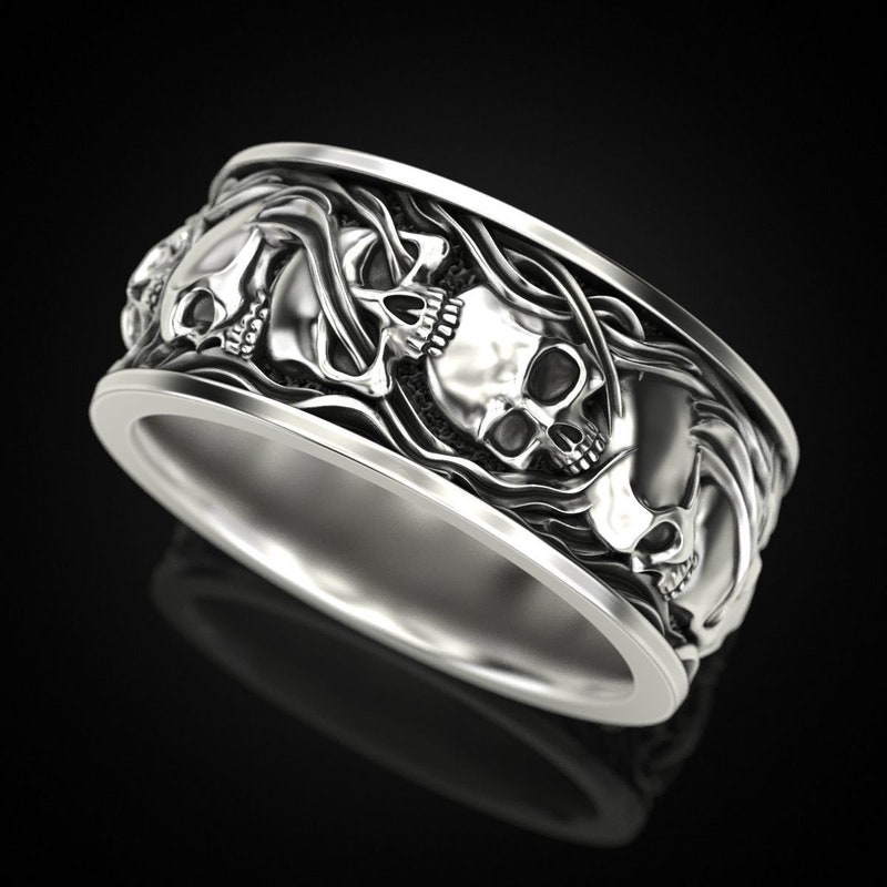 Skull Wedding Ring - Etsy