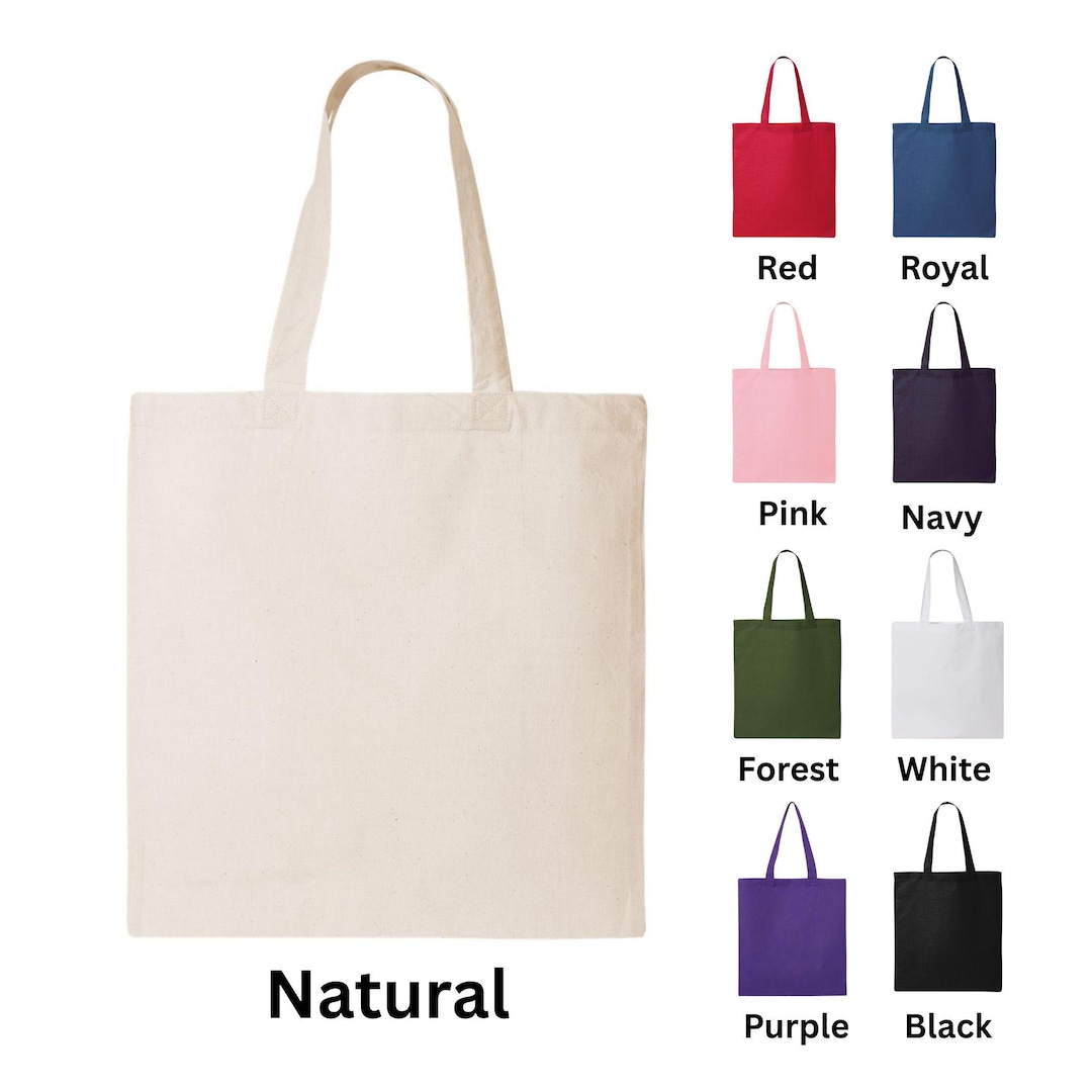 Wholesale Blank Tote Bags, Blank Tote Bags in Bulk, QTB 100% Cotton ...