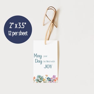 Printable May Day Basket Label | Cute Spring Tag Design I May Day Tag I ...