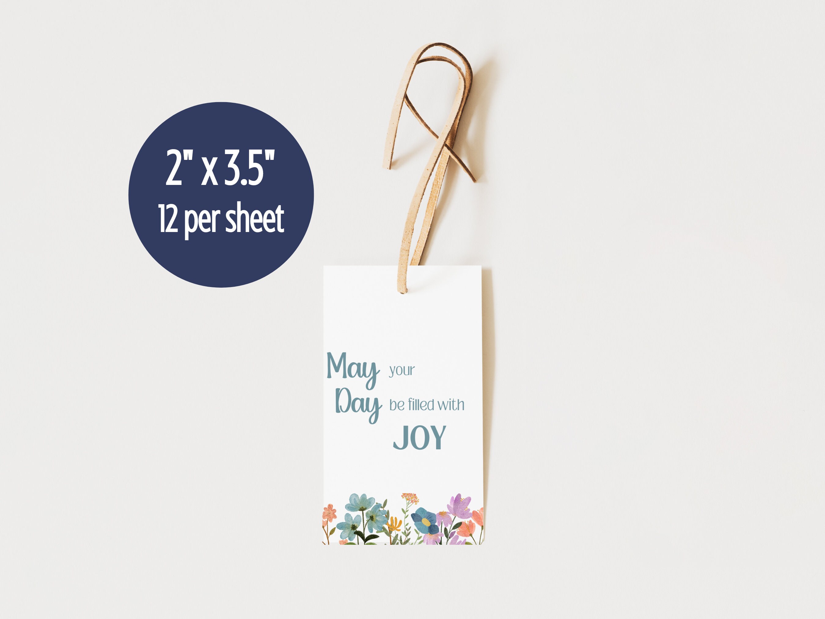 Printable May Day Basket Label | Cute Spring Tag Design I May Day Tag I ...