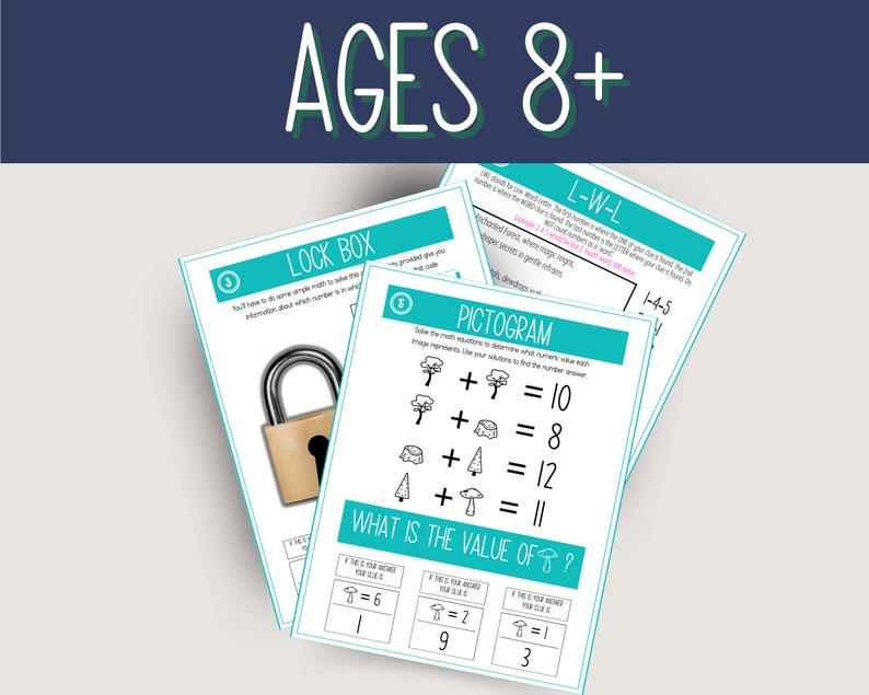 Escape Room I Enchanted Forest Printable Adventure Game for Kids ...