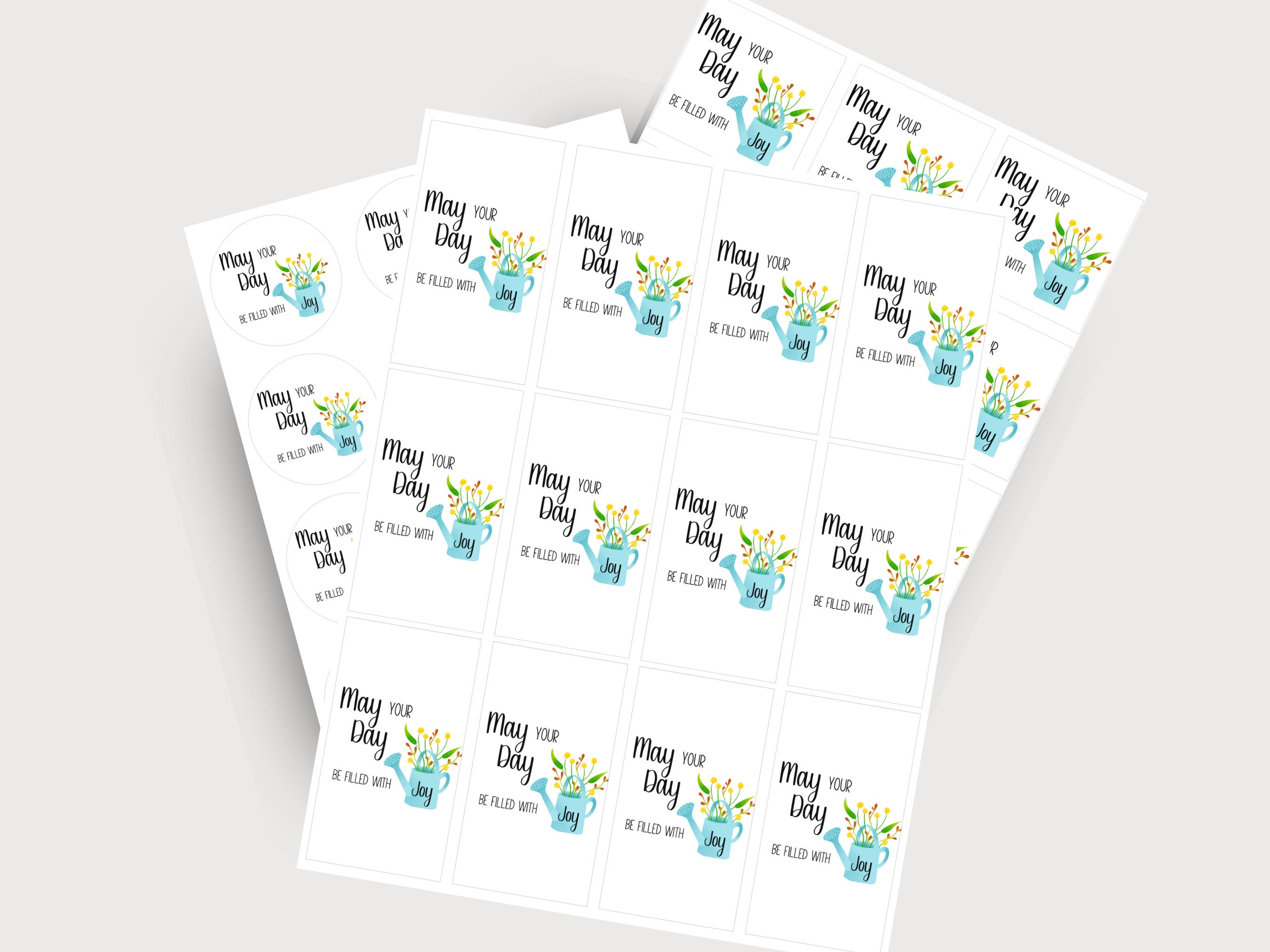 Simple May Day Gift Tag Printable I May Day Basket Hanging Tag I Print ...