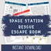 Escape Room I Space Station Rescue Printable Adventure Game for Kids I ...
