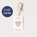 Printable May Day Basket Label | Cute Spring Tag Design I May Day Tag I ...