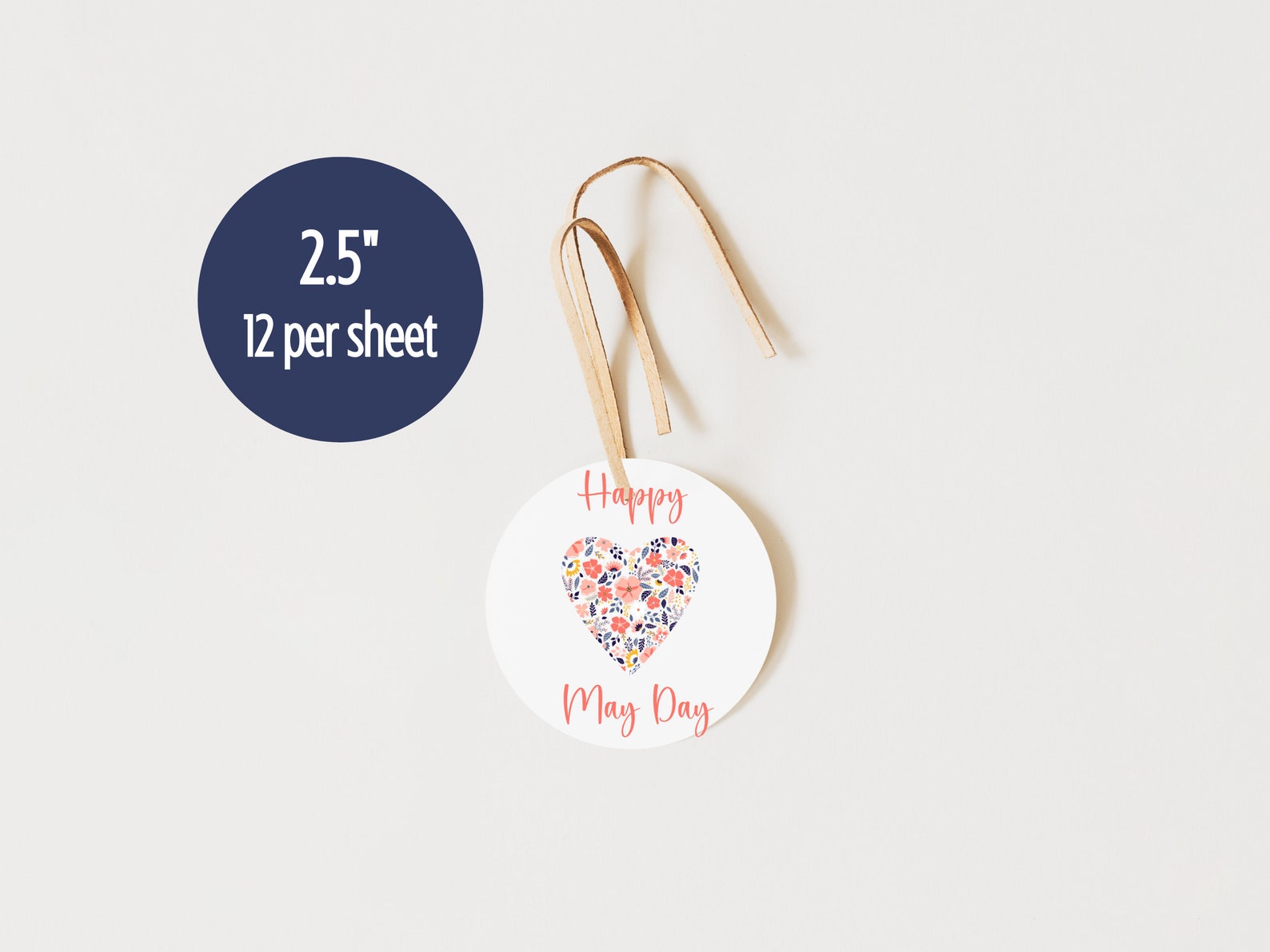 Printable May Day Basket Label | Cute Spring Tag Design I May Day Tag I ...
