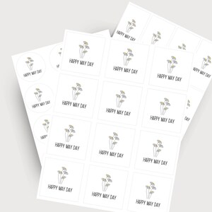 Simple May Day Gift Tag Printable I May Day Basket Hanging Tag I Print ...