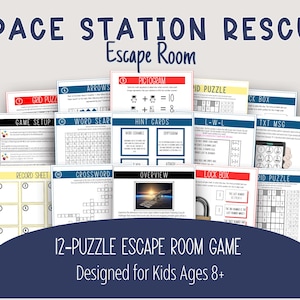 Escape Room I Space Station Rescue Printable Adventure Game for Kids I ...