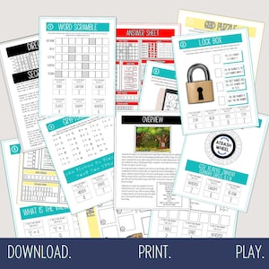 Escape Room I Enchanted Forest Printable Adventure Game for Kids ...