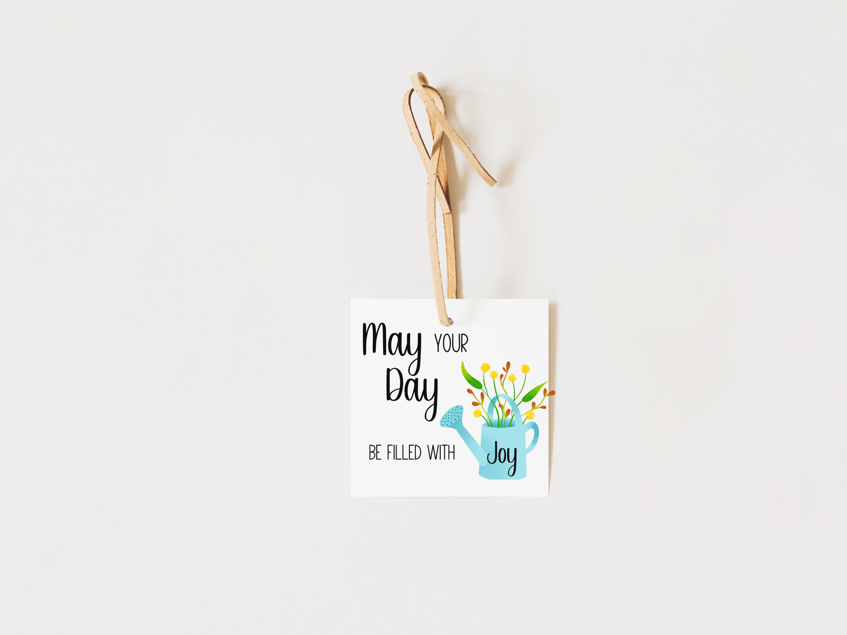 Simple May Day Gift Tag Printable I May Day Basket Hanging Tag I Print ...
