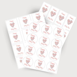 Printable May Day Basket Label | Cute Spring Tag Design I May Day Tag I ...