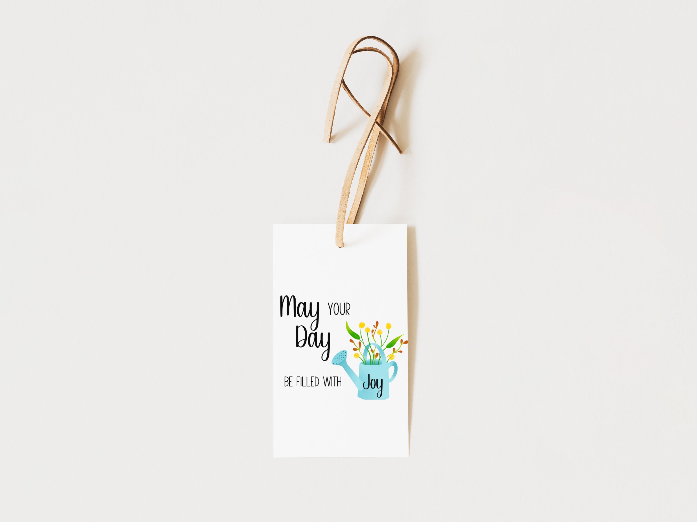 Simple May Day Gift Tag Printable I May Day Basket Hanging Tag I Print ...