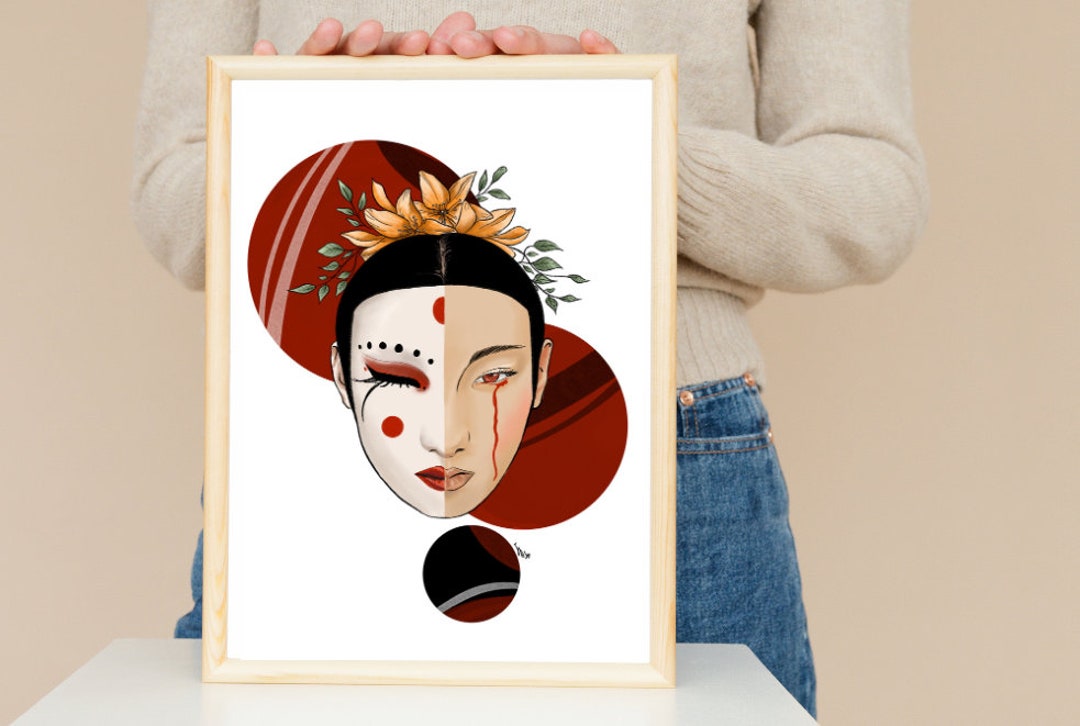 Geisha Print Printable Poster Printable Cards Inspirational Art ...