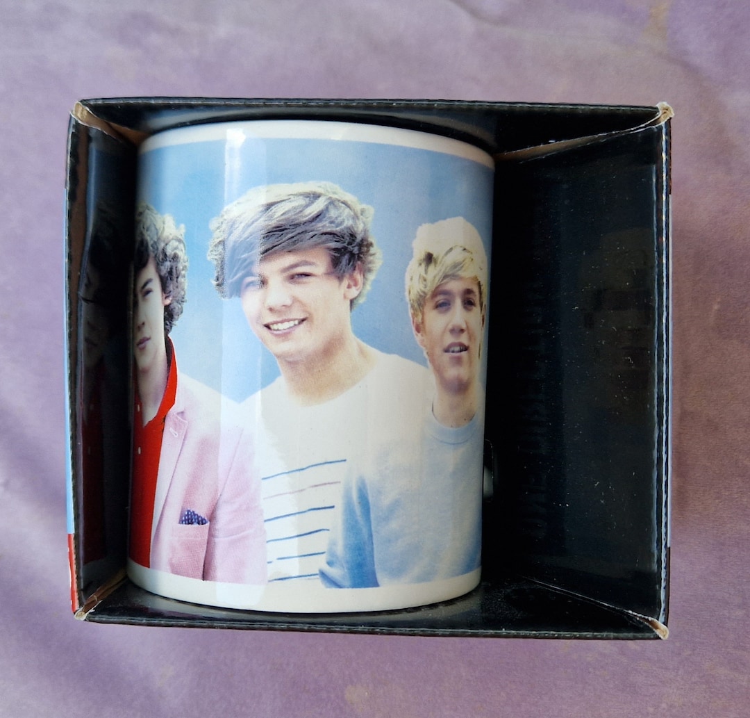 One Direction 1D Wrap Around Band Image Coffee Mug boxed rock Off - Etsy