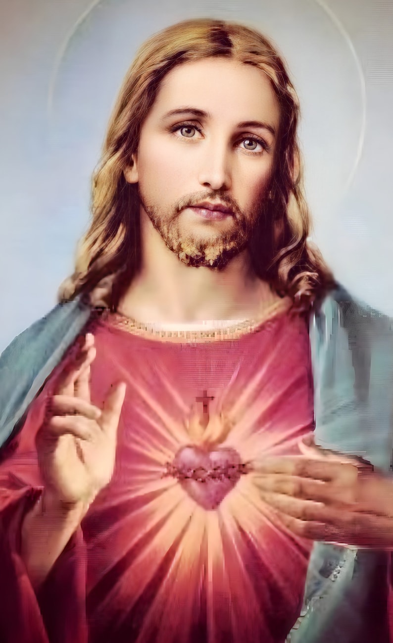 Prayer Cards, Sacred Heart of Jesus, Memorial Cards, Catholic Prayer ...