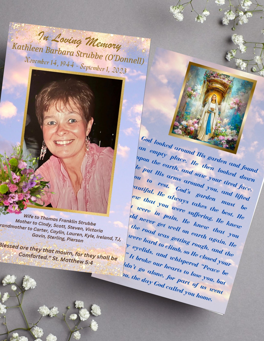 Prayer Cards, Assumption of Mary, Catholic Prayer Cards, Mother Mary ...