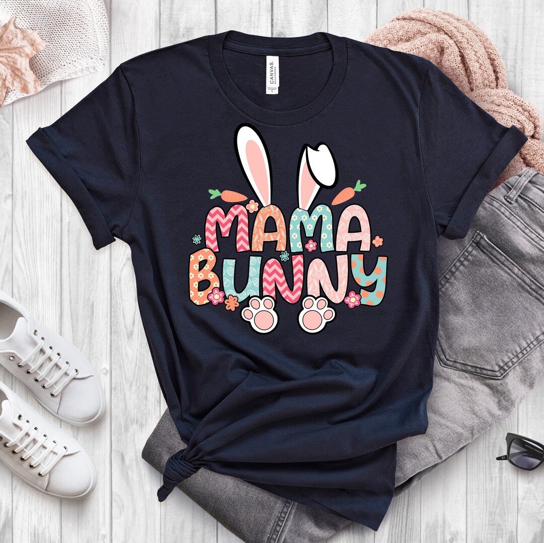 Mama Bunny Shirt | Rabbit Lover Shirt | Baby Bunny Svg | Pregnancy T ...