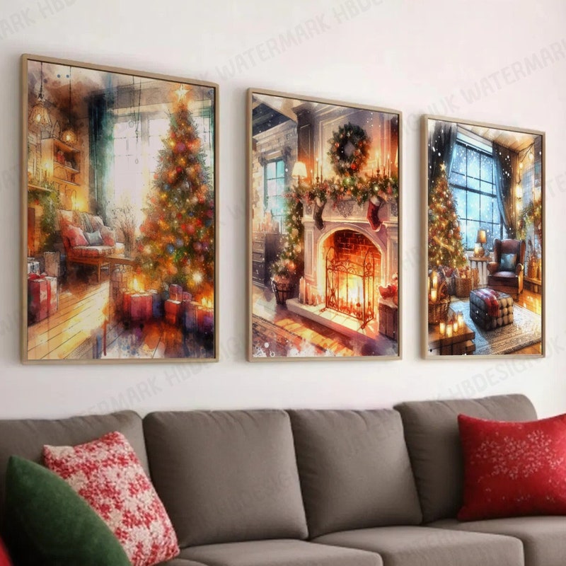 Fireplace Poster - Etsy