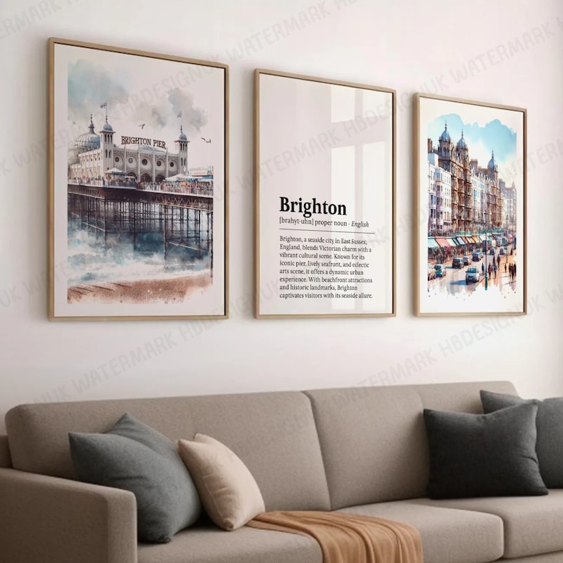Brighton Poster - Etsy UK