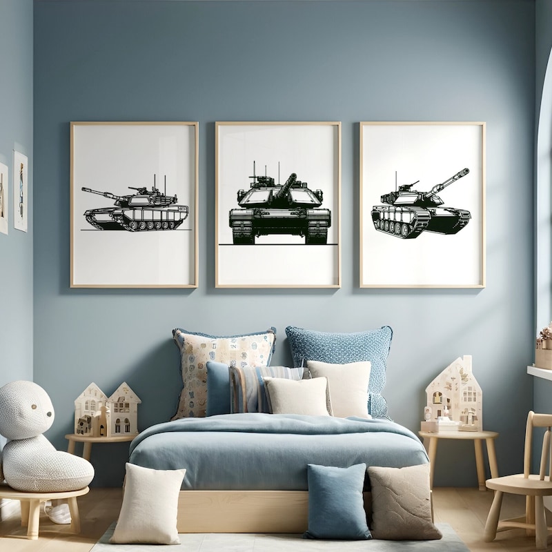 Vintage Army Tank Poster - Etsy UK