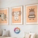 Boho Safari Nursery Prints - Set of 3 Posters | Kids Playroom Wall ...