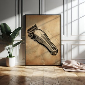 Vintage Barber Print Set - 3 Barbers Shop Posters | Haircut Wall Art ...