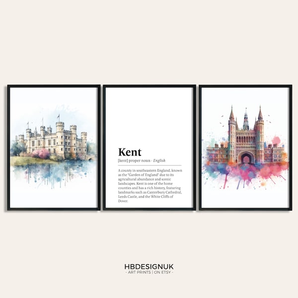 Kent Poster - Etsy UK