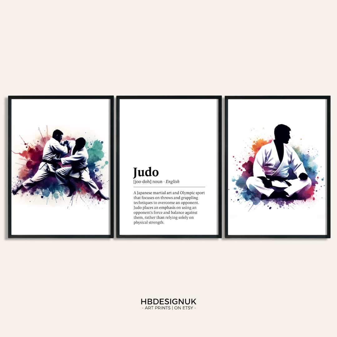 Judo Poster Picture - Set of 3 Judo Posters | Room Decor Art Prints ...