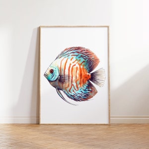 Abstract Coastal Wall Art Set - 3 Watercolour Prints | Colourful ...