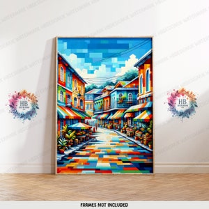 Caribbean Travel Poster Prints - Set of 3 Posters | Wall Art Decor ...