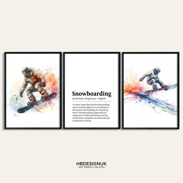 Snowboard Art - Etsy UK