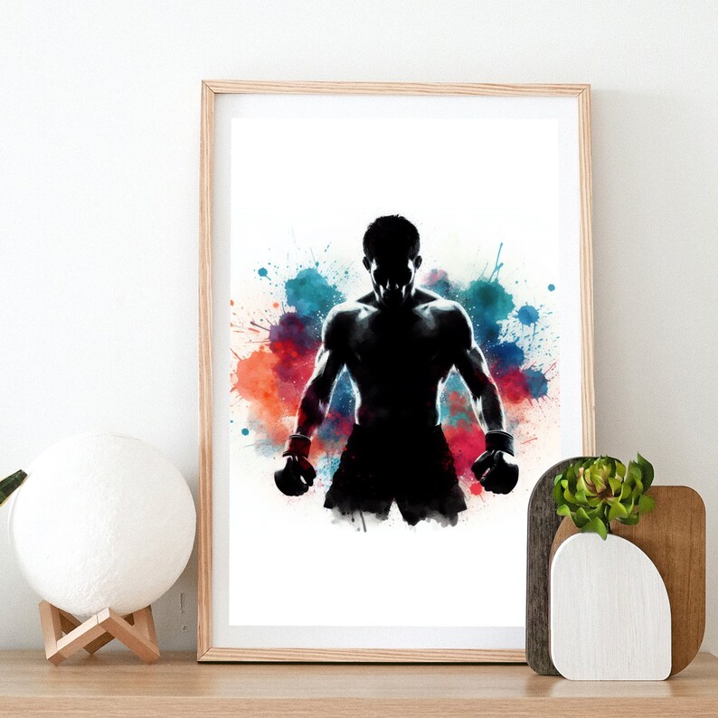 MMA Print Poster - Set of 3 Mixed Martial Arts Posters | Room Decor Art ...
