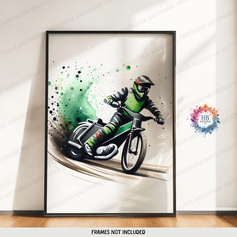 Speedway Posters - Set of 3 Prints | Motorcycle Print | Motocross Wall ...