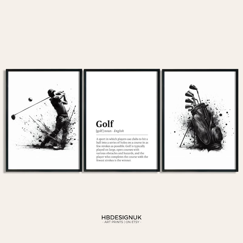 Golf Poster - Etsy
