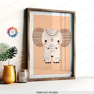 Boho Safari Nursery Prints - Set of 3 Posters | Kids Playroom Wall ...