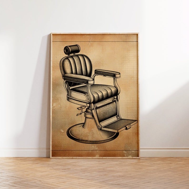 Vintage Barber Print Set - 3 Barbers Shop Posters | Haircut Wall Art ...