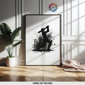Custom Cricket Prints Set of 3 Cricket Posters Personalised Cricket ...