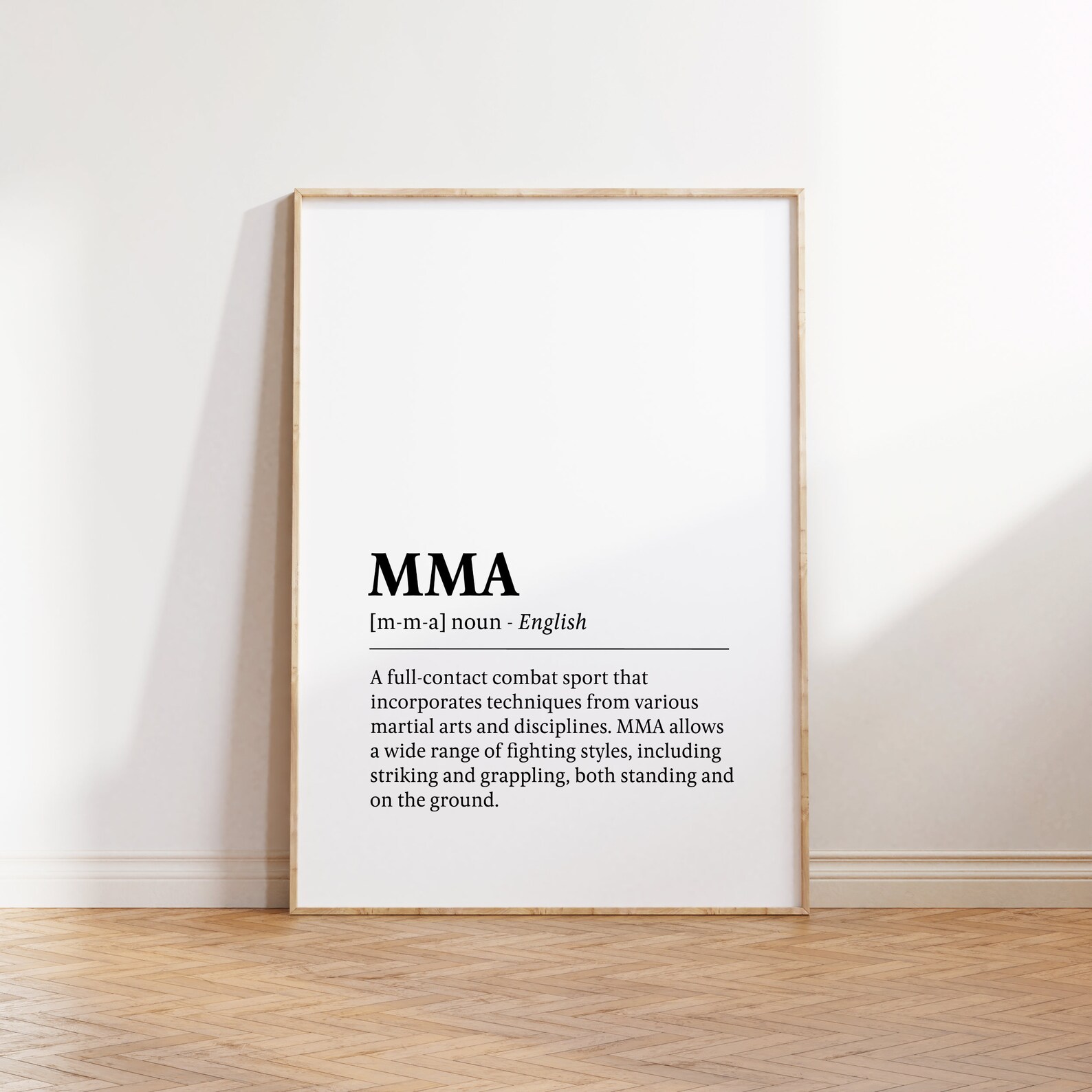 MMA Print Poster - Set of 3 Mixed Martial Arts Posters | Room Decor Art ...
